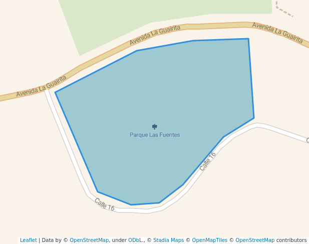 Parque Las Fuentes in Caracas | Map and Routes