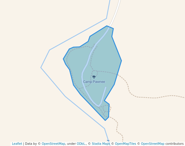 Camp Pawnee in Larned | Map and Routes