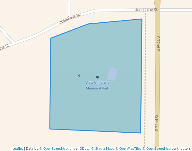 Vista Childrens Memorial Park in La Vista | Map and Routes