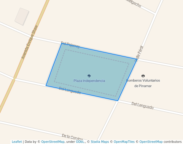 Plaza Independencia in Pinamar | Map and Routes