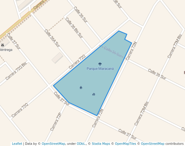 Parque Maracaná in Bogotá | Map and Routes