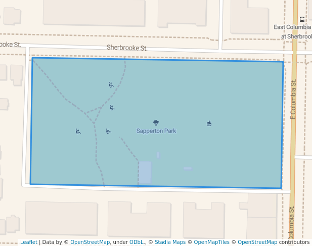Sapperton Park in New Westminster | Map and Routes