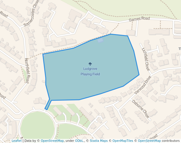 Ludgrove Playing Field in London | Map and Routes