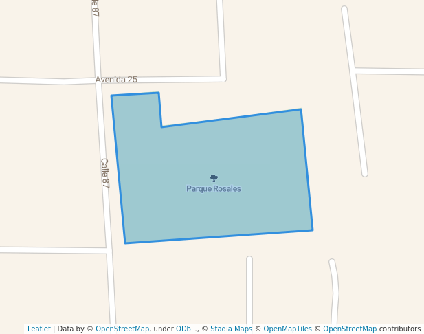 Parque Rosales in Sabanilla | Map and Routes