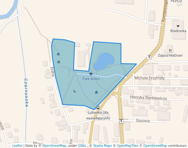 Park Watra in Lubawka | Map and Routes
