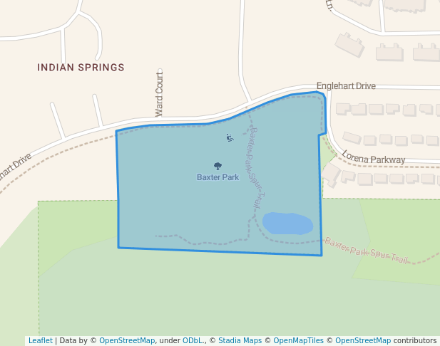 Baxter Park in Madison | Map and Routes