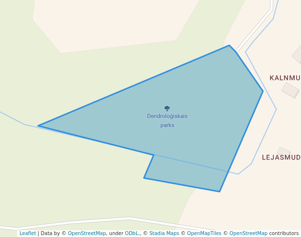 Dendroloģiskais parks in Lēdurga | Map and Routes