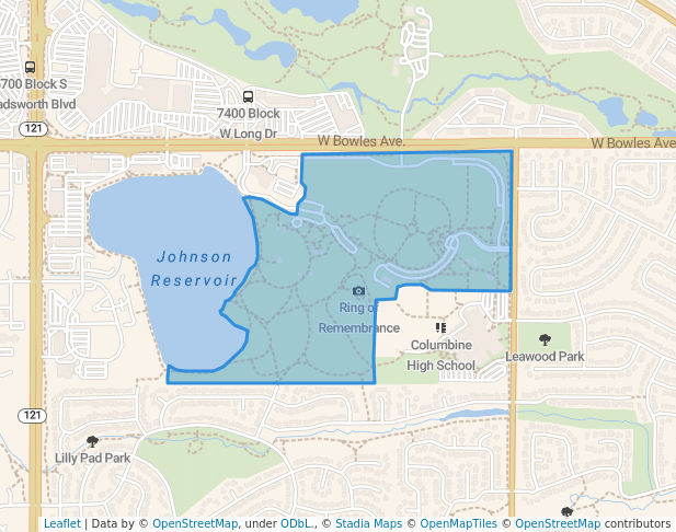 Clement Park in Littleton | Map and Routes