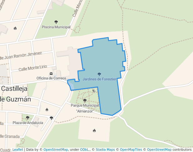 Jardines de Forestier in Castilleja de Guzmán | Map and Routes