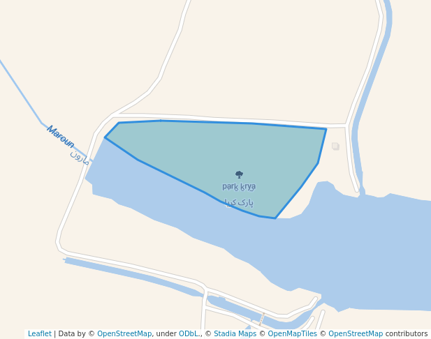 پارک کریا in Qaland-e Olya | Map and Routes