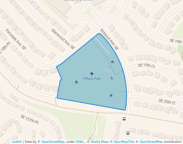 Tiffany Park in Renton | Map and Routes