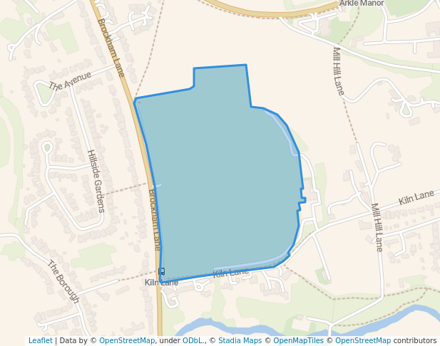 Brockham Big Field in Brockham | Map and Routes