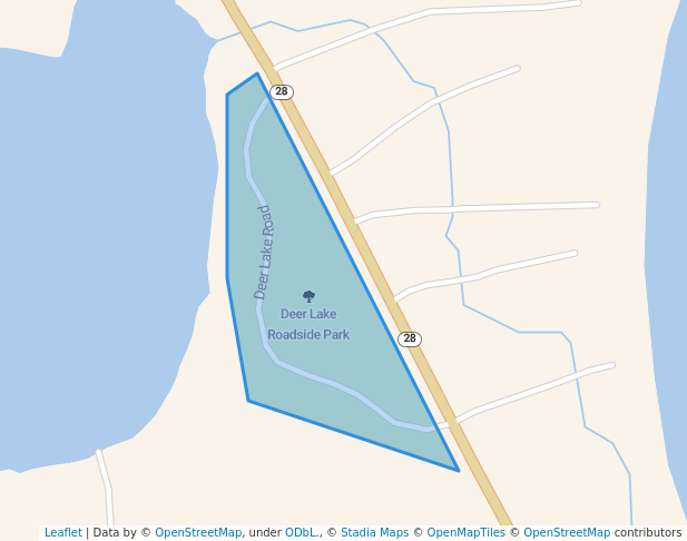 Deer Lake Roadside Park in Au Train | Map and Routes