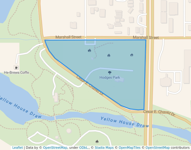 Hodges Park in Lubbock | Map and Routes