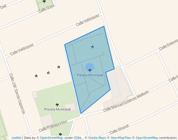 Parque Municipal in Los Corrales | Map and Routes