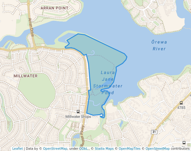 Jelas/Moffat Esplanade Reserve in Silverdale | Map and Routes