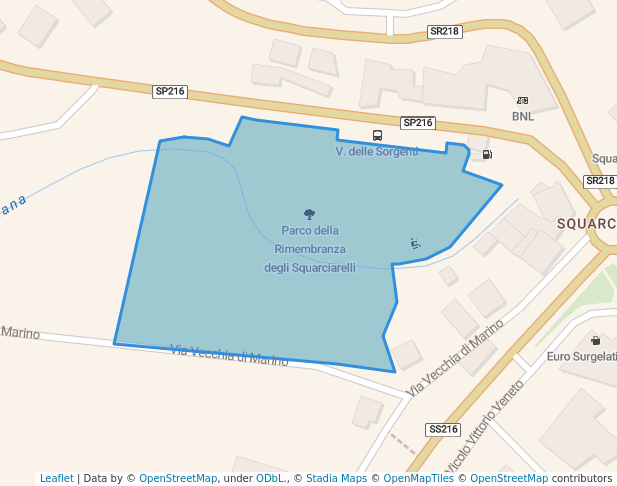 Parco della Rimembranza degli Squarciarelli in Grottaferrata | Map and ...