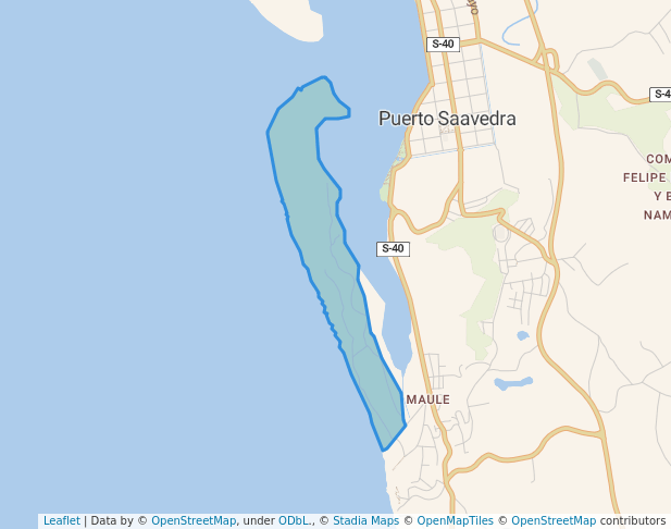 Parque Los Pinos in Puerto Saavedra | Map and Routes
