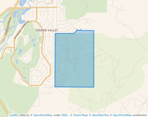 Hidden Valley Regional Park in Reno | Map and Routes