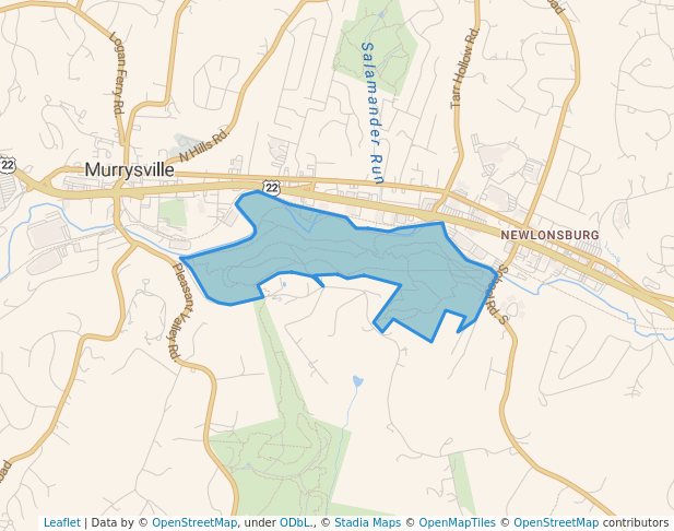 Duff Park in Murrysville | Map and Routes