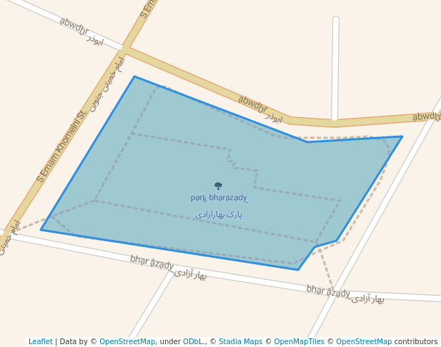 پارک بهارازادی in Dezful | Map and Routes
