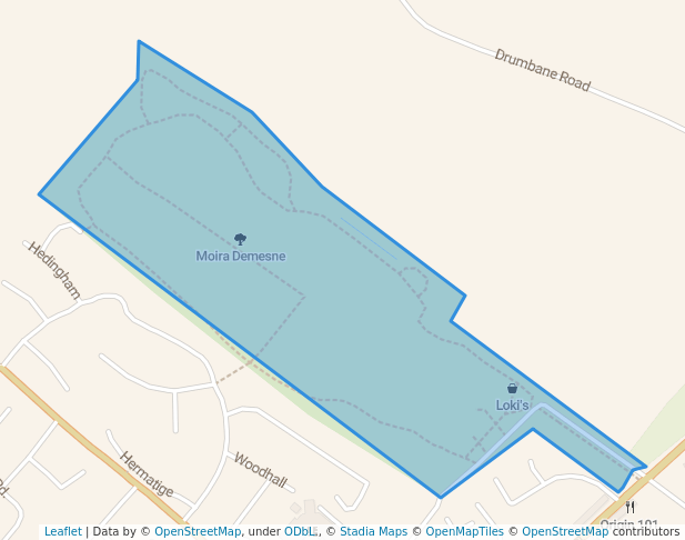 Moira Demesne in Moira | Map and Routes