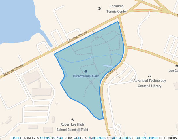 Bicentennial Park in Baytown | Map and Routes