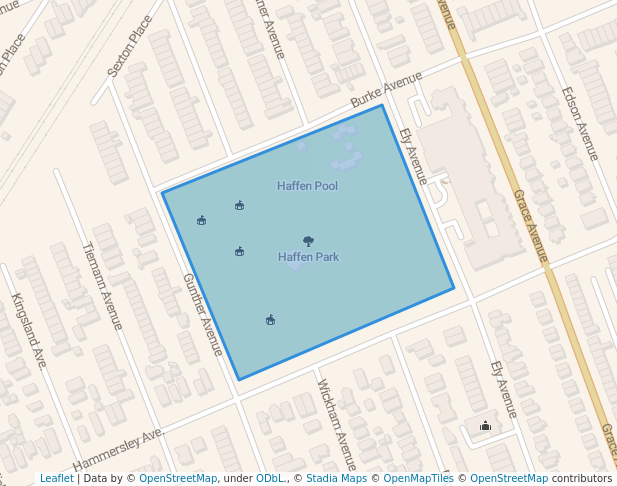 Haffen Park in New York | Map and Routes