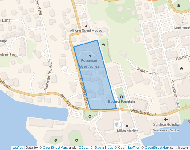 Rosedon Hotel in Pembroke | Map and Routes