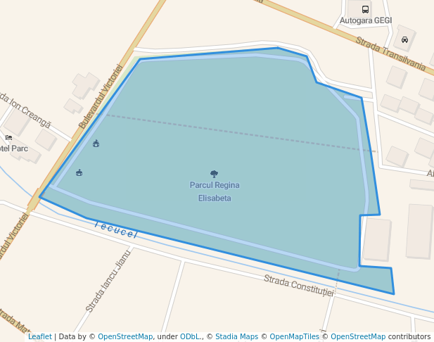 Parcul Regina Elisabeta in Tecuci | Map and Routes
