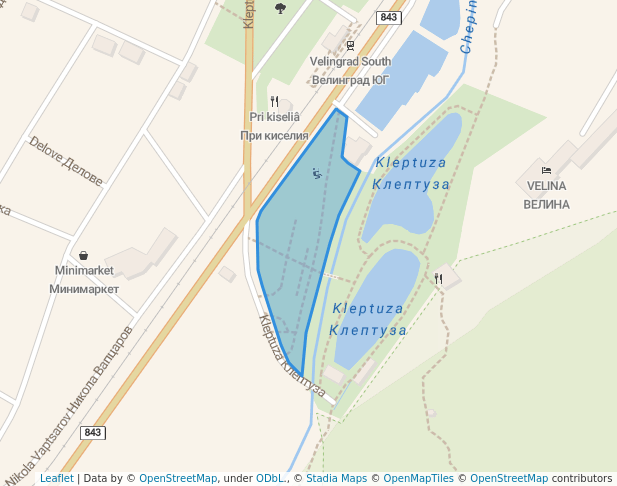 ПАРК КЛЕПТУЗА in Velingrad | Map and Routes