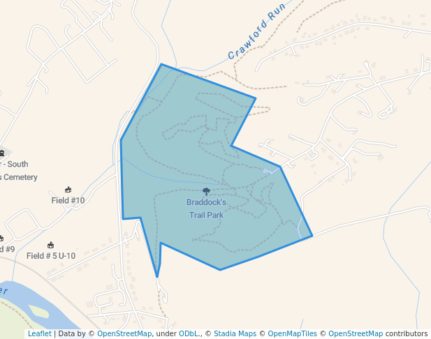 Braddock's Trail Park in Irwin | Map and Routes