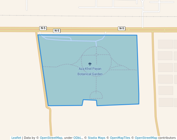 Aza Khel Payan Botanical Garden in Azakhel Payan | Map and Routes