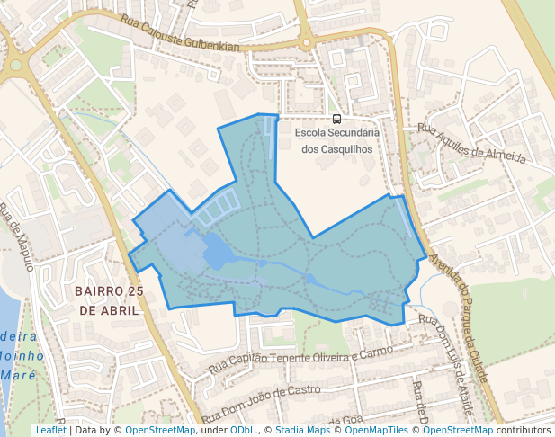 Parque da Cidade in Barreiro | Map and Routes