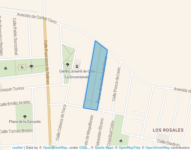 Paseo de los Descubridores in Los Rosales | Map and Routes