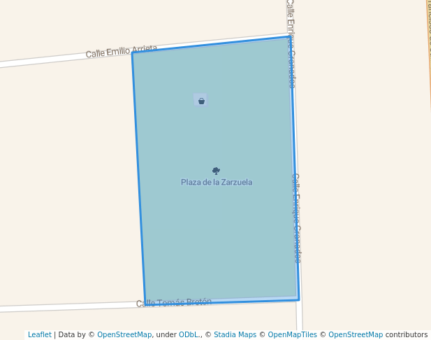 Plaza de la Zarzuela in Los Rosales | Map and Routes
