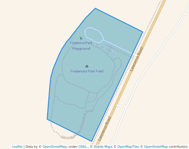 Frederica Park in St. Simons Island | Map and Routes