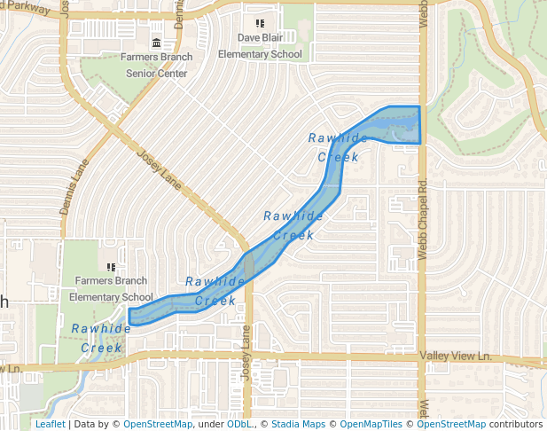 Rawhide Park in Farmers Branch | Map and Routes