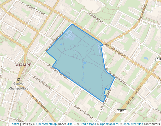 Parc Bertrand in Genève | Map and Routes