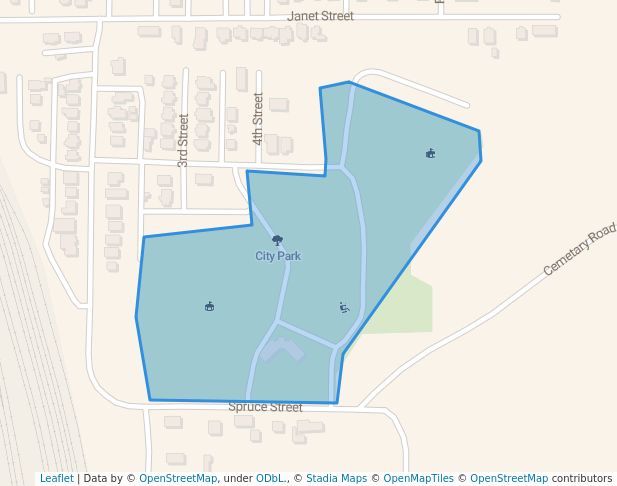 City Park in Helper | Map and Routes