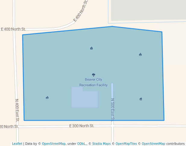 Beaver City Recreation Facility in Beaver | Map and Routes