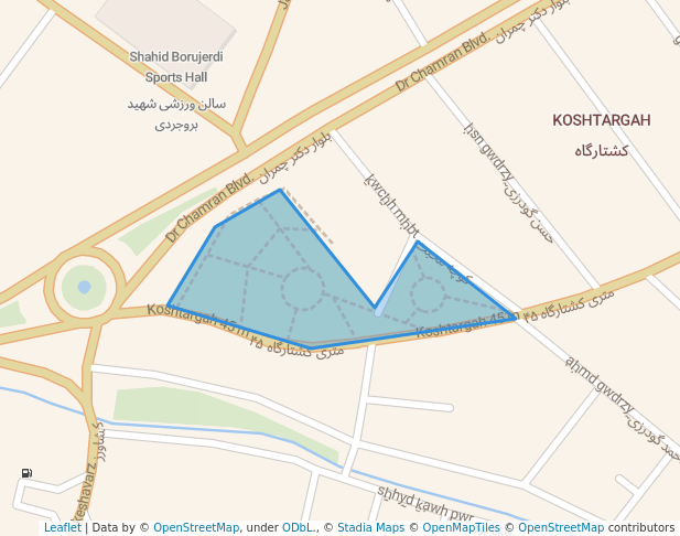 Parastu Park in Borujerd | Map and Routes