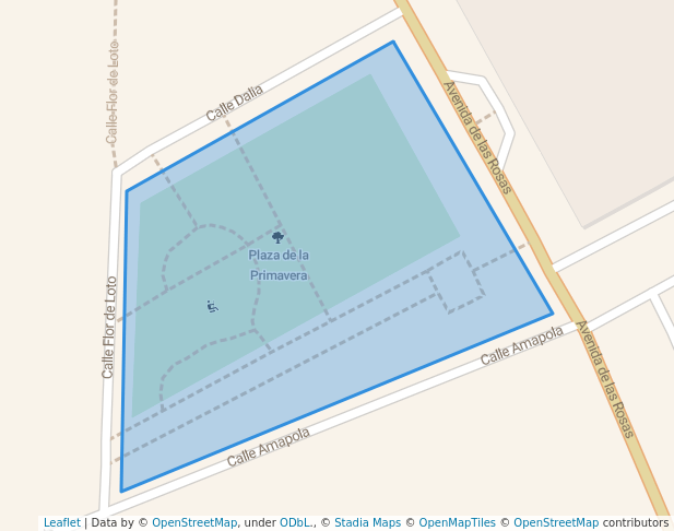 Plaza de la Primavera in Lepe | Map and Routes