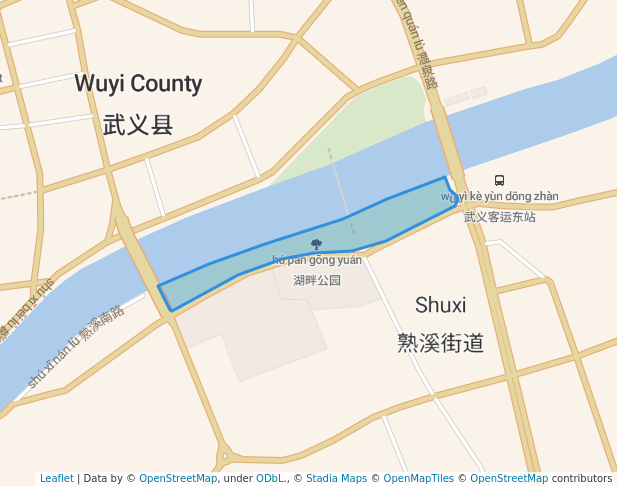 湖畔公园 in Jin Hua Shi | Map and Routes