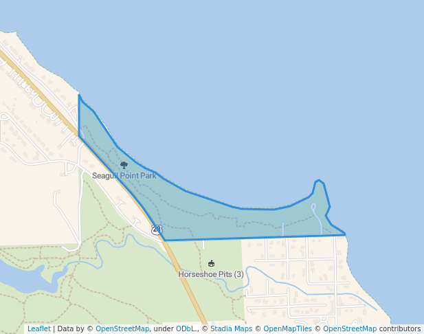 Seagull Point Park in Rogers City | Map and Routes