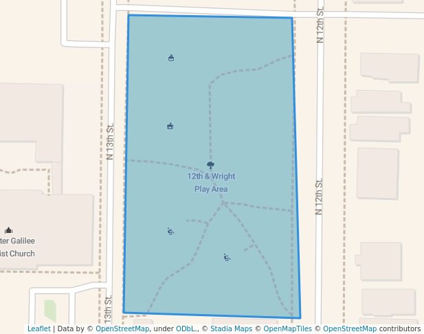 12th & Wright Play Area in Milwaukee | Map and Routes