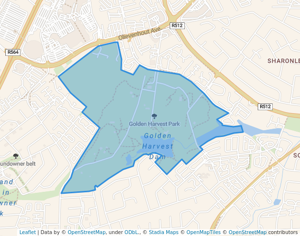 Golden Harvest Park in Randburg | Map and Routes