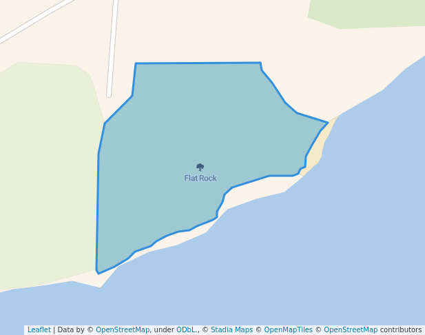 Flat Rock in Dryden | Map and Routes