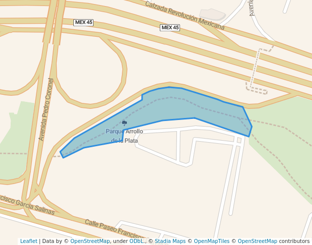Parque Arrollo de la Plata in Guadalupe | Map and Routes