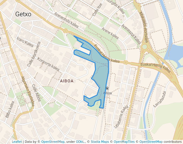 Aiboa parkea in Getxo | Map and Routes